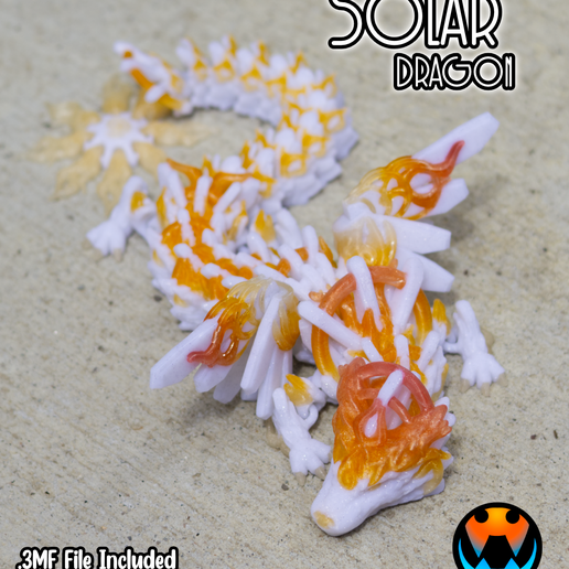 ☀️ Solar Dragon・ 3D File for 3D printing・Cults