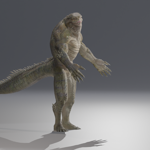STL file Giant Lizard rigged - Blender file and STL file included 🦎 ...