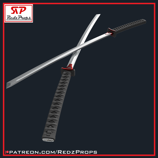 🖨️ Deadpool 2 Katana & Sheath Cosplay Prop・ 3D File for 3D printing・Cults