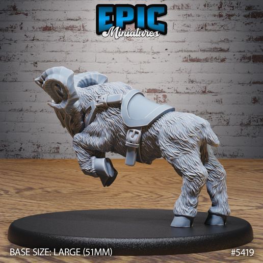 🐐 Goat Mount Set ‧ DnD Miniature ‧ Tabletop Miniatures ‧ Gaming Monster ...