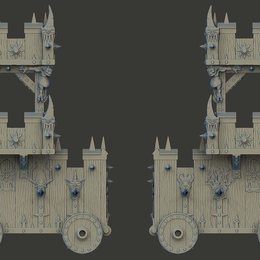 🎲 Chaos Dwarf Juggernaut・ 3D File for 3D printing・Cults