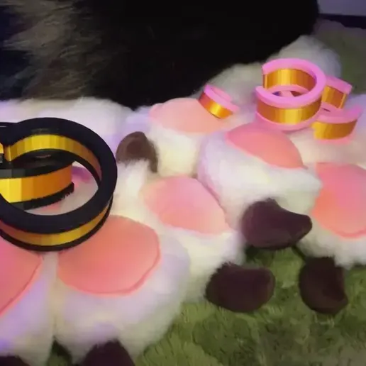 👂 Resizable Fursuit Ear Cuffs・ 3MF File for 3D printing・Cults
