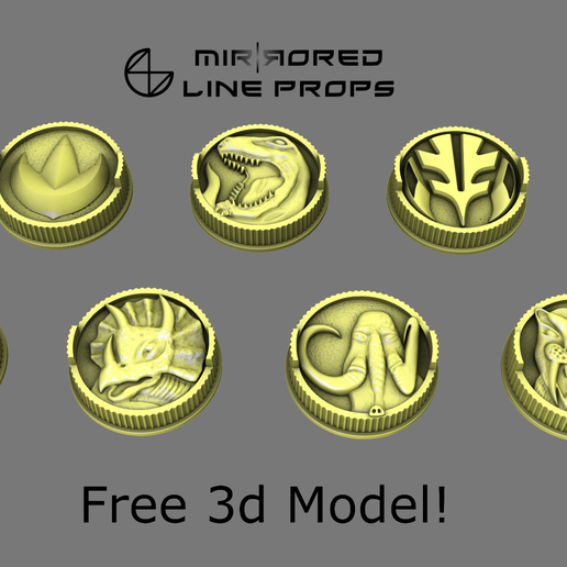 🪙 Playmates MMPR Morpher Power Coins - Original 5 + Green and White ...