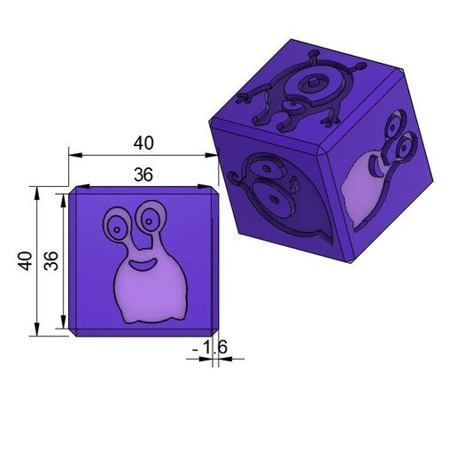 👹 MONSTER CUBE FOR PLAYDOUGH AND EDUCATIONAL PLAY・ STL File for 3D ...