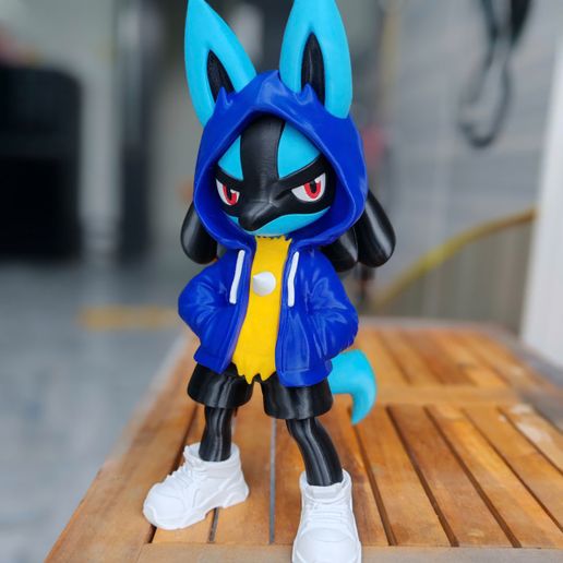 🎨 Lucario urban vibes Fan art (no ams-multiparts/3mf) The Legend of ...