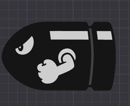 🧲 Bullet Bill・Free STL File for ・Cults
