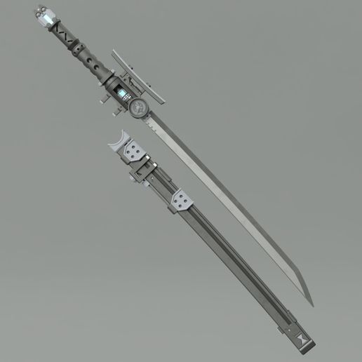 3D file Zenless Zone Zero ZZZ Tsukishiro Yanagi Naginata Sword and ...