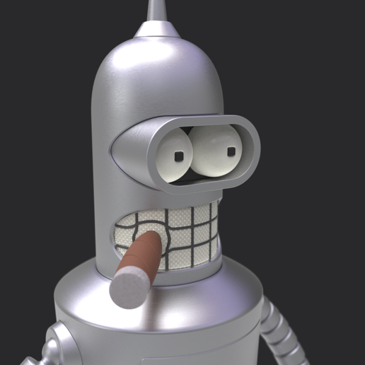 🤖 BENDER - FUTURAMA ROBOT・ 3D File for 3D printing・Cults