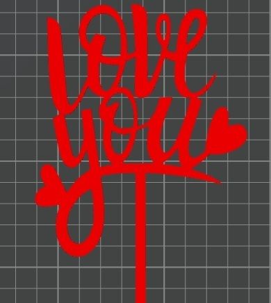 STL file Love You Toppers ️‍🔥 ・3D print design to download・Cults