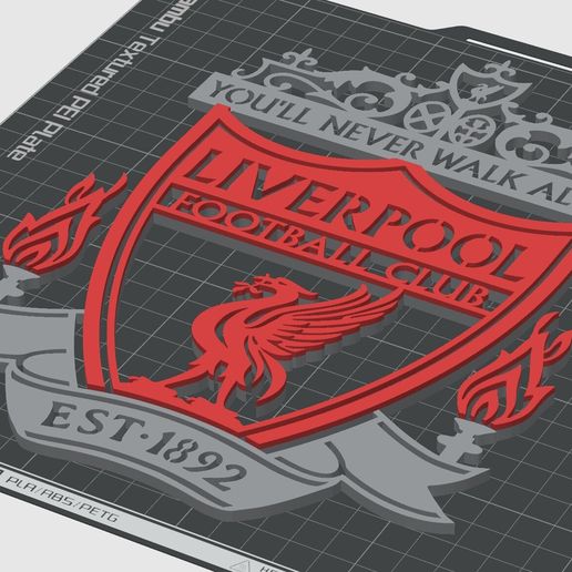 STL file Liverpool large wall logo 🏈 (3MF)・3D print model to download・Cults