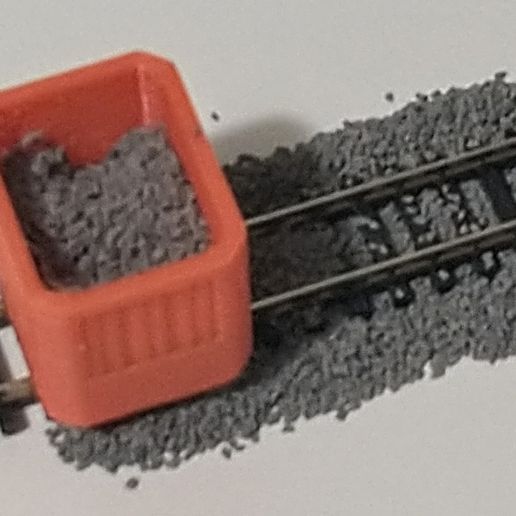 👽 N scale/009 or HOn30 ballast spreader・ STL File for 3D printing・Cults