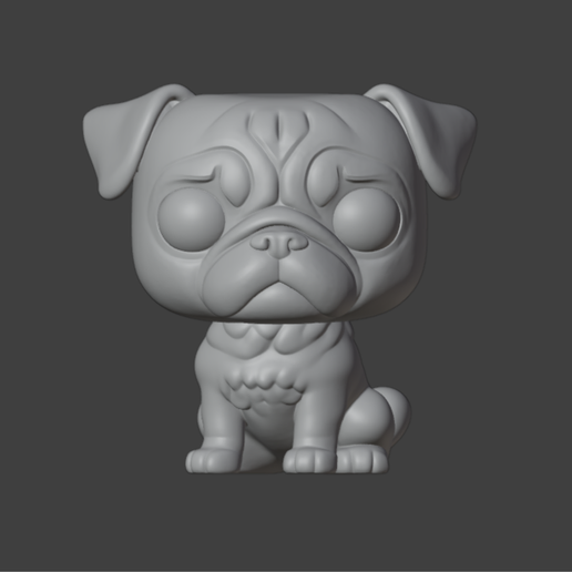🐶 Funko Pet | Pug | Pug Dog・ STL File for 3D printing・Cults