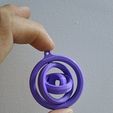 🗝️ Gyroscope Keychain・Free STL File for ・Cults