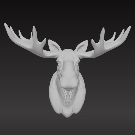 👤 Elk head・ STL File for 3D printing・Cults