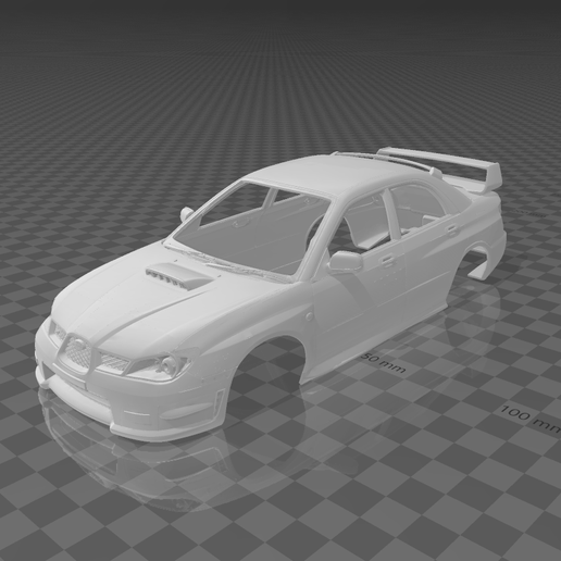 STL file Subaru Impreza WRX STI 2007 Shell Body - Divided Parts for Easy Printing 🐚 ・3D ...