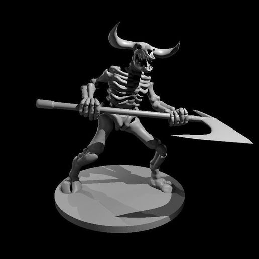 Free STL file Minotaur Skeleton Updated 💀 ・3D printable design to download・Cults