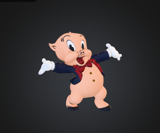 🐖 Porky Pig Cartoon・ STL File for 3D printing・Cults
