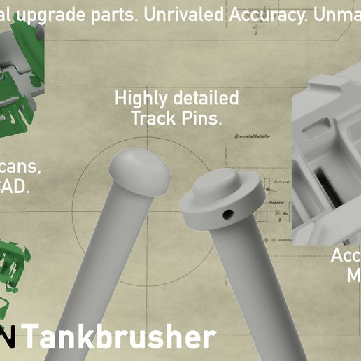 🤴 1/35 King Tiger Track - early pattern - 3D scan based!・ 3D File for ...