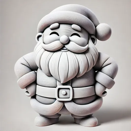 OBJ file Santa Claus 3D Printable Christmas Ornament 🎅 ・3D printing ...