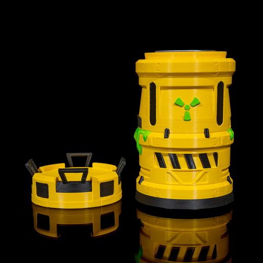 🥫 Toxic Waste Can Holder・ 3D File for 3D printing・Cults