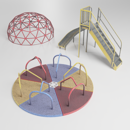 🛝 Playground Equipment Pack・ STL File for 3D printing・Cults