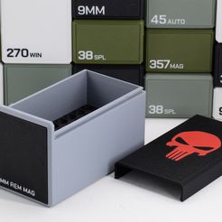 3D printing BBOX Ammo box 7MM REM MAG ammunition storage 10/20/25/50 ...