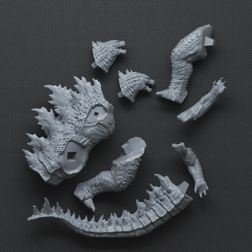 🌹 GODZILLA EVOLVED・ STL File for 3D printing・Cults