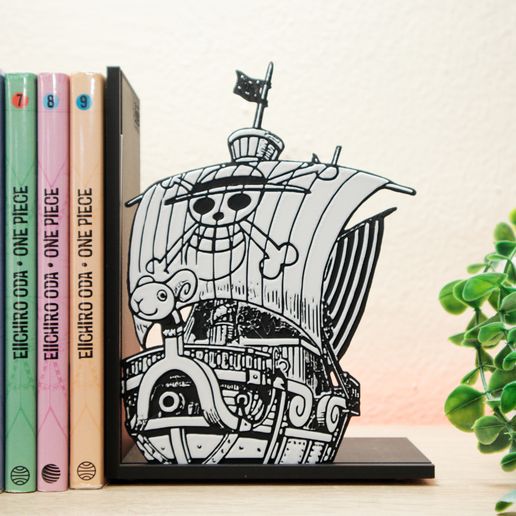 📚 Going Merry Bookends | One Piece Fan Art・Archivo STL para Impresión ...