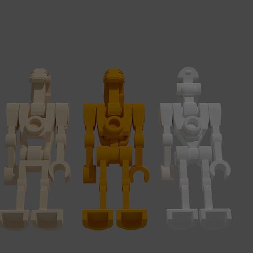 🤖 B1 Battle Droid V4 (Lego Compatible) (Includes parts for BX Commando ...