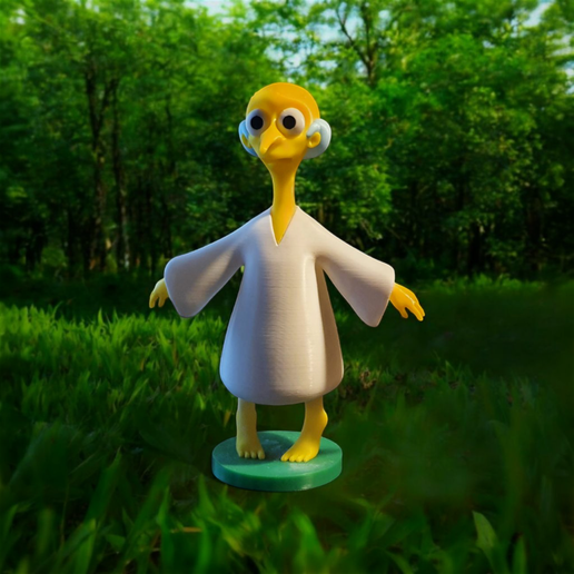 STL file Mr Burns alien I bring you love, I bring you peace simpson ...