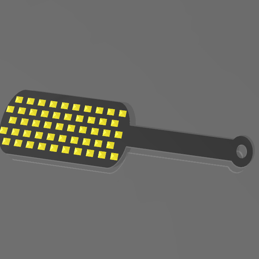 3MF file Paddle with spikes 🍑 ・3D printing idea to download・Cults
