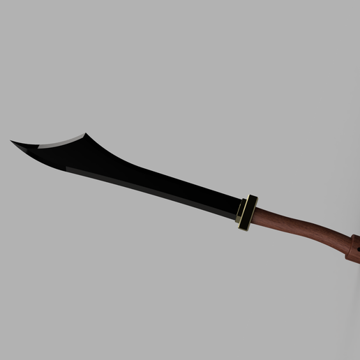 🎭 Jujutsu Kaisen - Jet Black Blade Megumi Fushiguro・ STL File for ・Cults