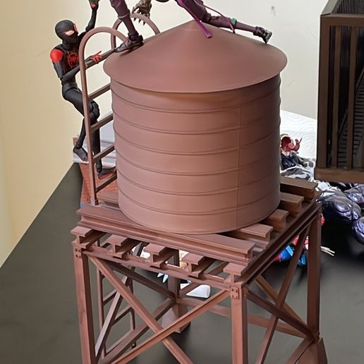 🚰 1:12 scale water tower for action figure・ 3D File for 3D printing・Cults