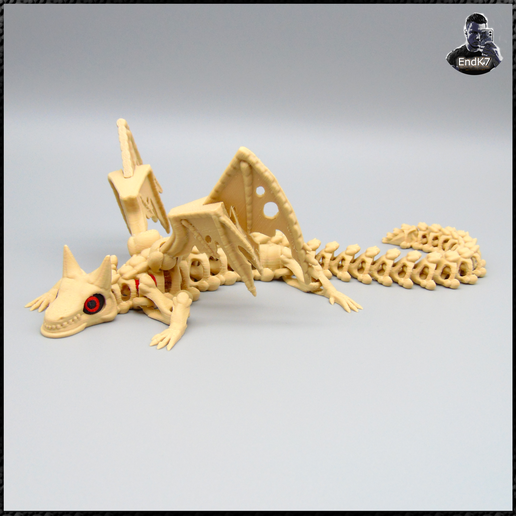 💀 Skeleton Dragon V2 - Articulated - Print in place - No Supports ...