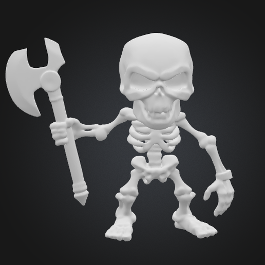 3D file Chibi Skeleton Collection 💀 ・3D print design to download・Cults