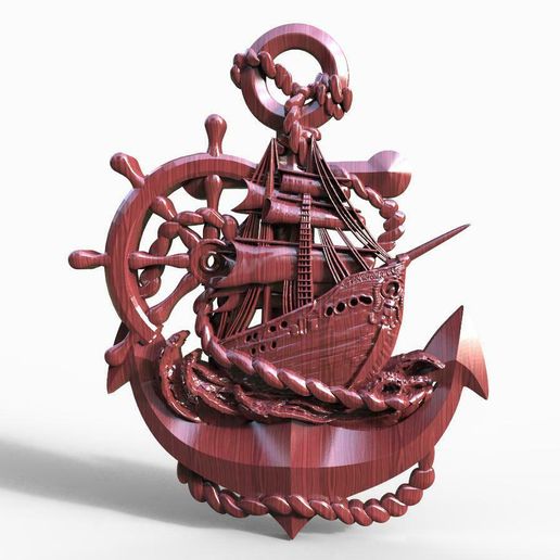 🚢 Ship CNC・ STL File for CNC machining - Laser cutting・Cults