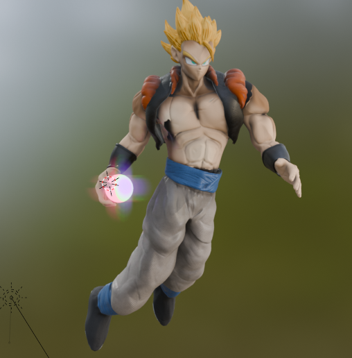 Free 3D file Gogeta Super Saiyan 👾 ・3D printer model to download・Cults
