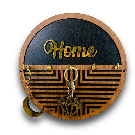3D file Personalized Round Key Holder Laser Cut Files & SVG Files ...
