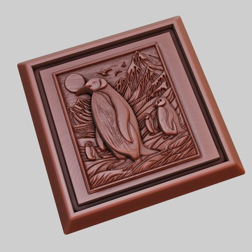 3D file Penguin Animal 3D Model for CNC Router Laser & 3D Printer 🐧 ・3D ...