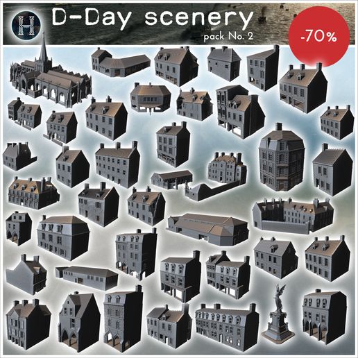 🇫🇷 D-Day 1944 scenery pack No. 1 (Carentan, Normandy 1944, France ...