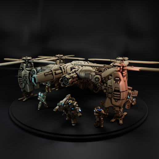 🎲 Charon dropship and heavy transport・ 3D File for 3D printing・Cults