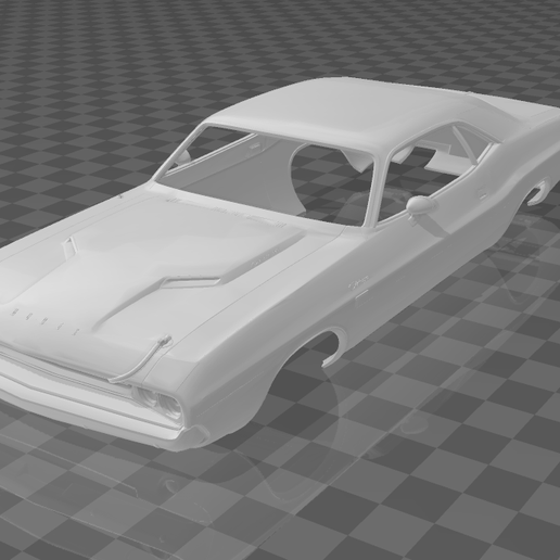 🐚 Dodge Challenger R/T 1970 Shell Body – Divided Parts for Easy ...