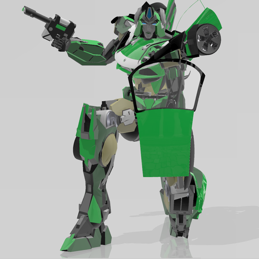 🤖 Transformer Green Light・ 3D File for 3D printing・Cults