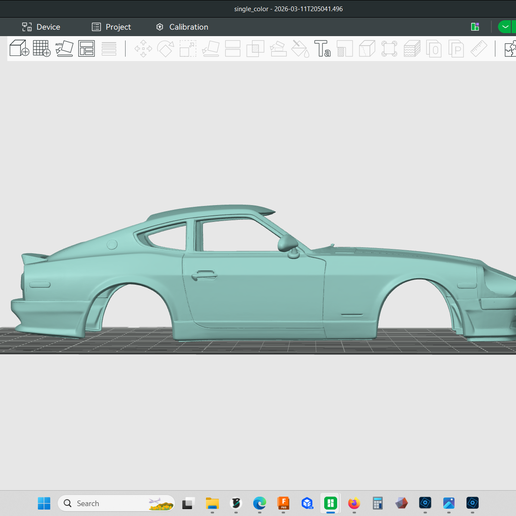 🐚 1975 Datsun 280Z classic holow shell scale body, clean file , no ...