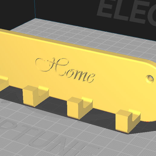 🔑 Simple Key Hook・ STL File for 3D printing・Cults