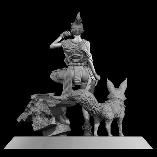 🎨 Kiriko 3D Statue・ STL File for 3D printing・Cults