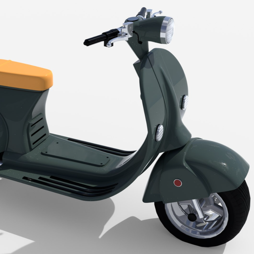 STL file ELECTRIC SCOOTER ⚡ ・3D print design to download・Cults