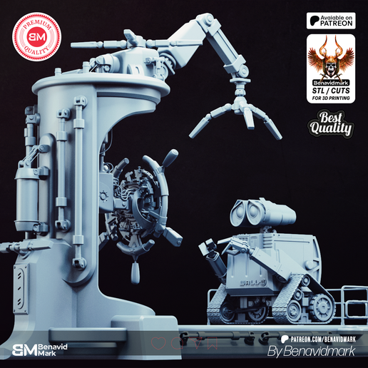 👾 WALL-E STL / 3d Wall E / 3d print WALL-E / Wall E STL Statue.・ 3D File for 3D printing・Cults