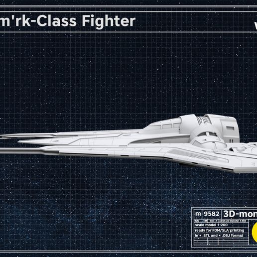⌚ Kom’rk-Class Fighter - Mandalorian Death Watch Starship・ 3D File for ...