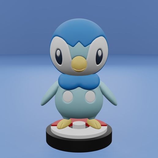 🐉 Pokemon No. 393 Piplup・ STL File for 3D printing・Cults